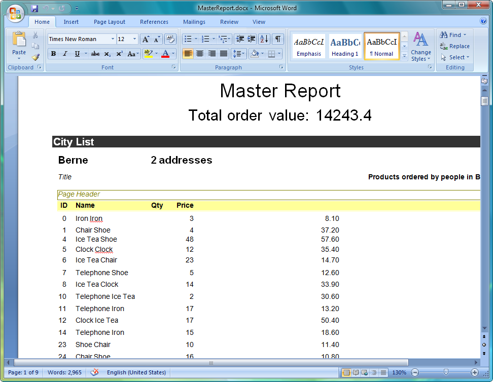 Export JasperReports to document formats