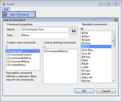 ComponentOne Menus and Toolbars for WinForms
