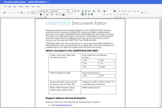 LEADTOOLS Edit SDK