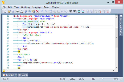 Actipro Syntaxeditor For Winforms（英語版）