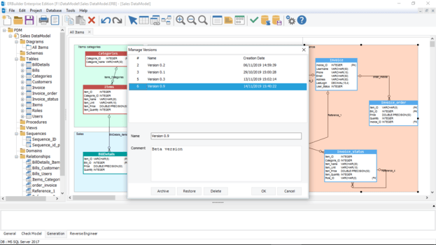 ERBuilder Data Modeler