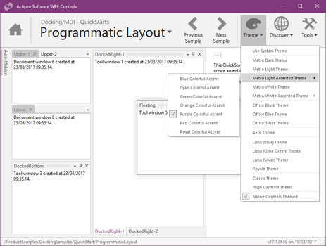 Actipro Docking & MDI for WPF（英語版）