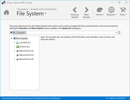 Actipro Navigation for WPF