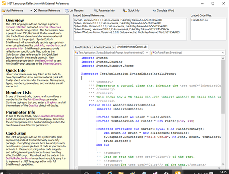 Actipro SyntaxEditor for WinForms（英語版）