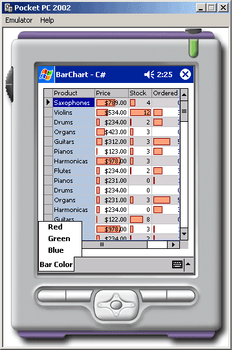 ComponentOne FlexGrid for Mobile Devices（英語版）