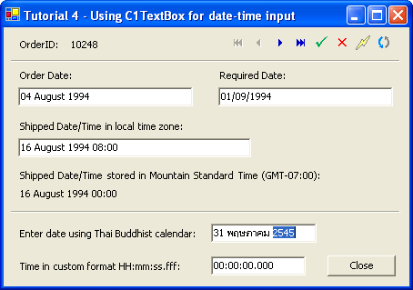 ComponentOne Input for WinForms