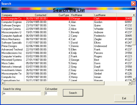 ComponentOne List for WinForms