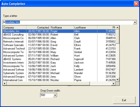 ComponentOne List for WinForms