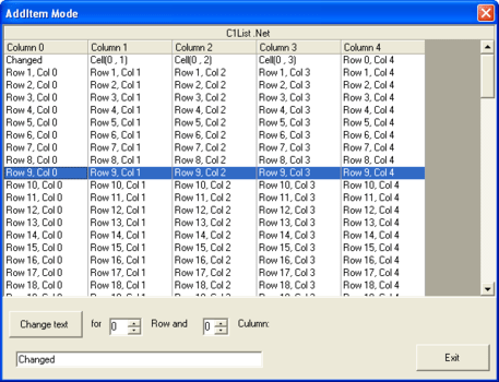 ComponentOne List for WinForms