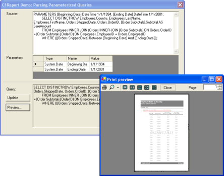 ComponentOne Reports for WinForms