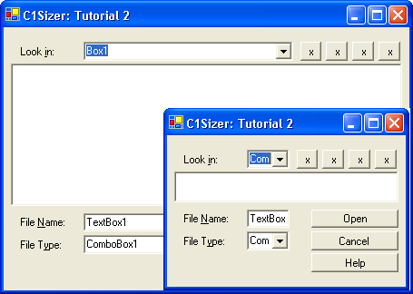 ComponentOne Sizer for WinForms