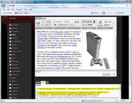 ComponentOne Studio ASP.NET Web Forms Edition