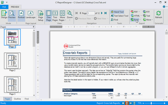 ComponentOne Studio WPF