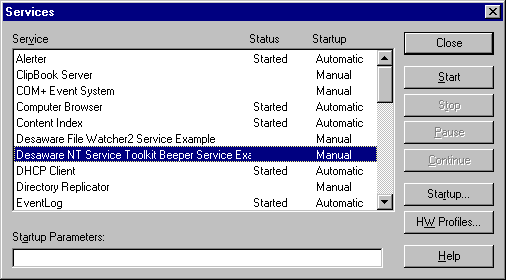 Desaware NT Service Toolkit .NET Edition