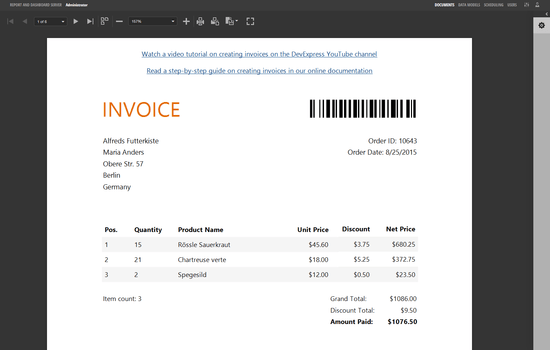 Devexpress Report And Dashboard Server