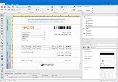 DevExpress Reporting