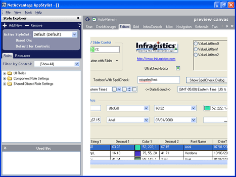 Infragistics NetAdvantage AppStylist