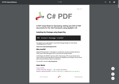 IronPDF for .NET（英語版）