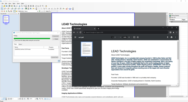 LEADTOOLS ePrint Professional