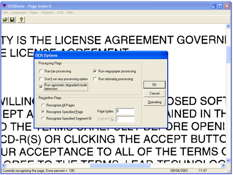LEADTOOLS OCR Module