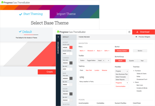 Kendo UI + Telerik UI for ASP.NET (MVC & Core), PHP, JSP