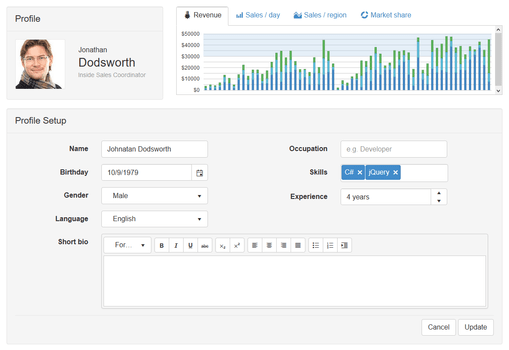 Kendo UI + Telerik UI for ASP.NET (MVC & Core)