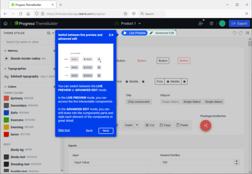 Progress ThemeBuilder