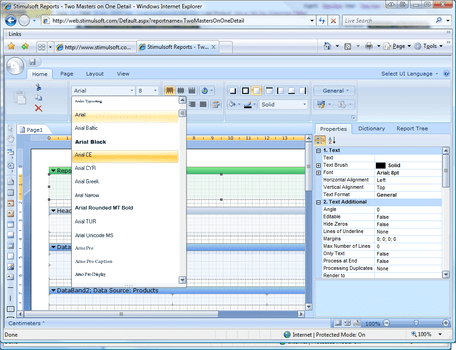 Stimulsoft Reports Designer.Web