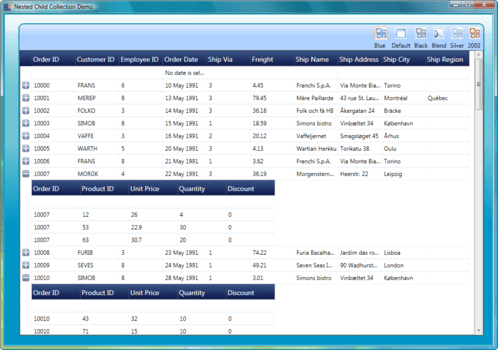 Syncfusion Essential Grid for WPF