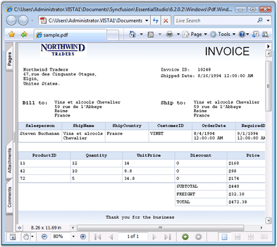 Syncfusion Essential PDF