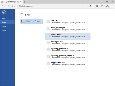 TX Text Control .NET Server for ASP.NET