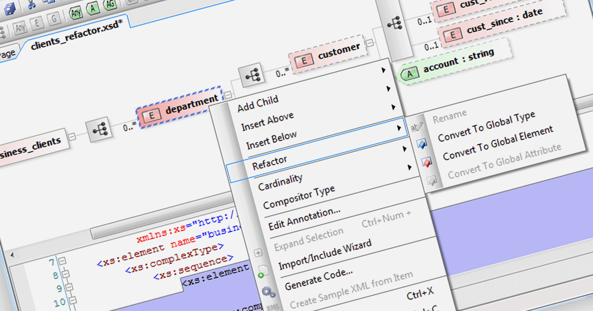 Refactoring XML Files