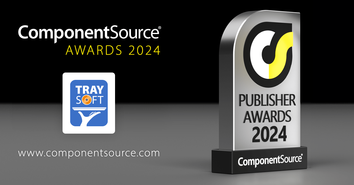 Traysoft 荣获 ComponentSource 奖项