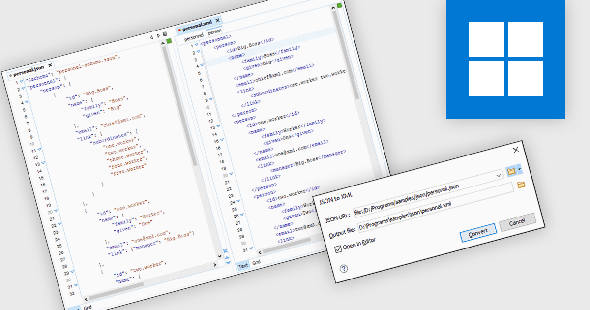Seamlessly Bridge the Gap Between JSON and XML Seamlessly Bridge the Gap Between JSON and XML