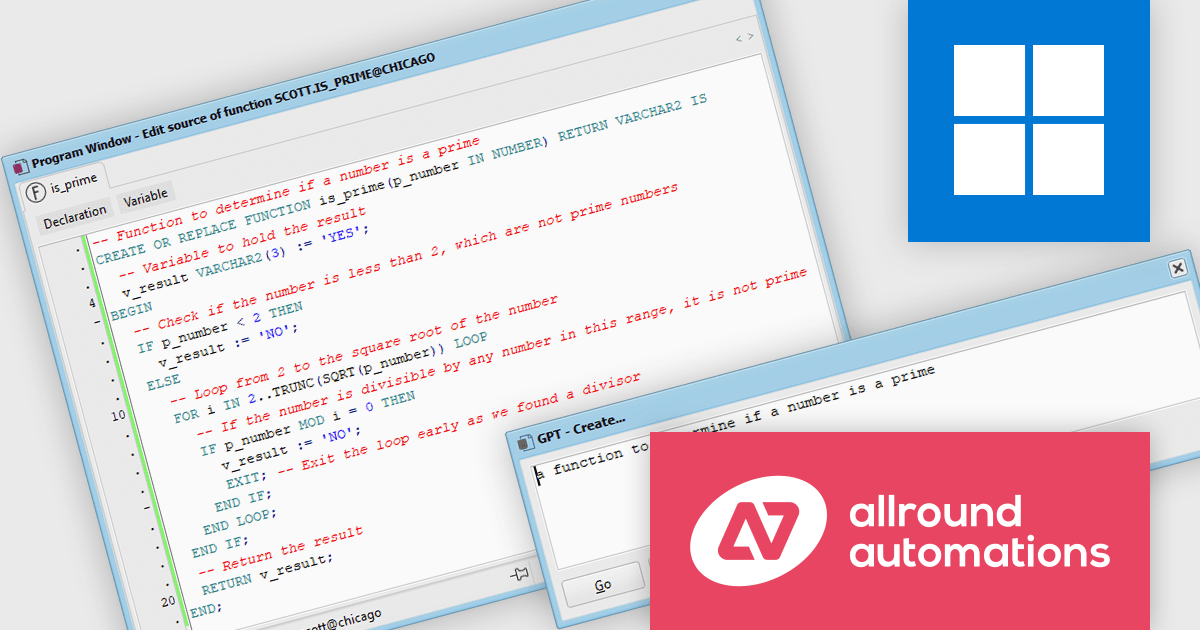 用預定義的 Ai 函數修改 Sql 代碼