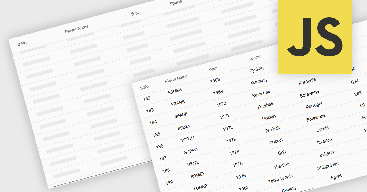 Render Grid Rows Dynamically on Scroll