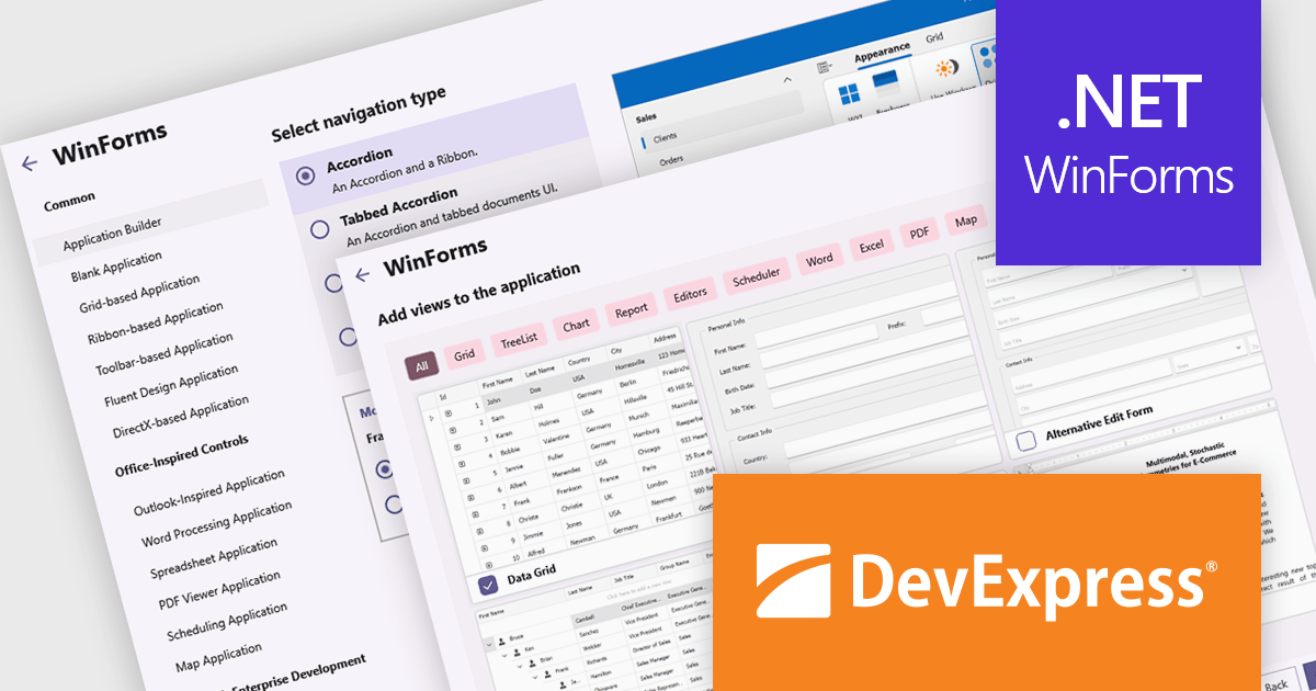 Accelerate the Setup of Modular WinForms Apps