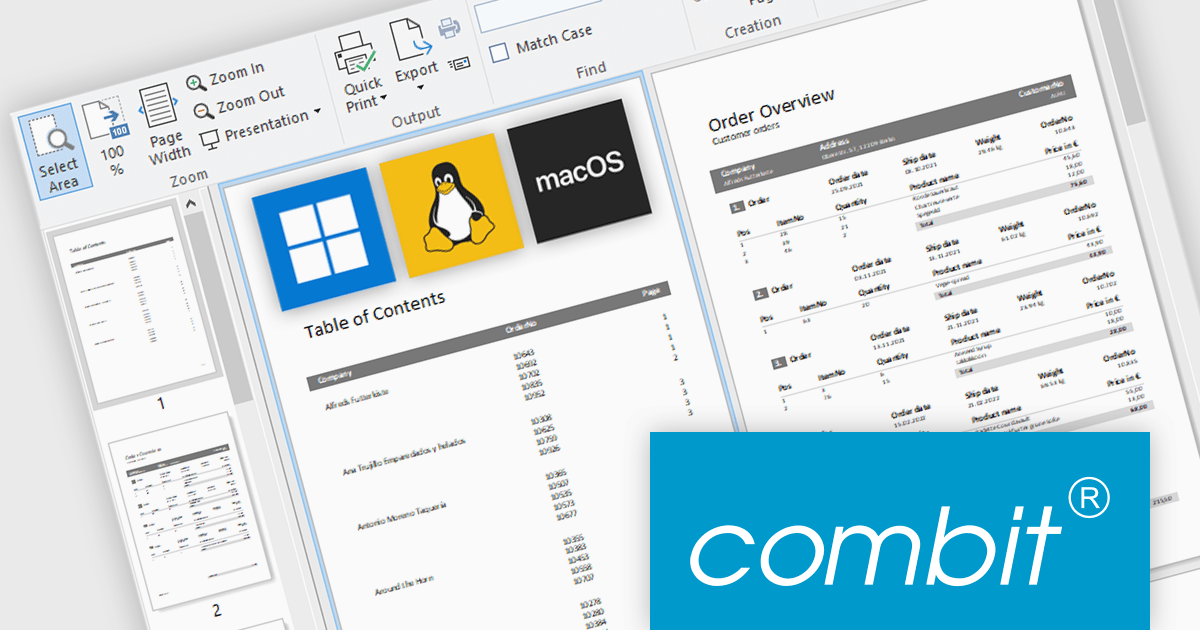 Rapports multiplateformes bientôt disponibles sur List & Label