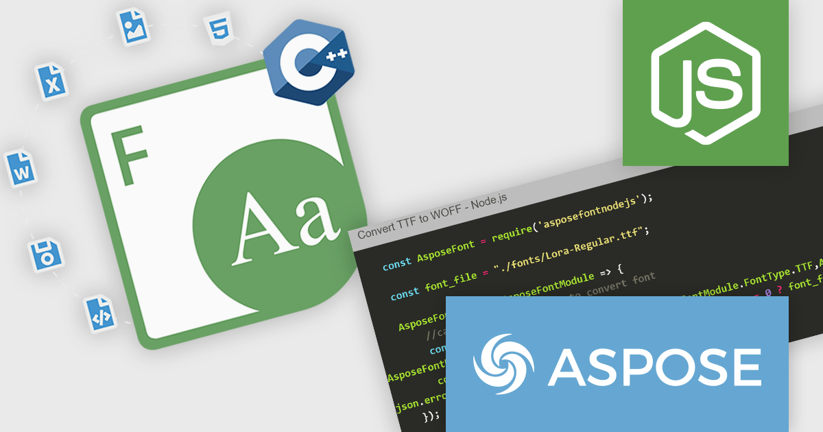 Work with Fonts Directly in Node.js Apps