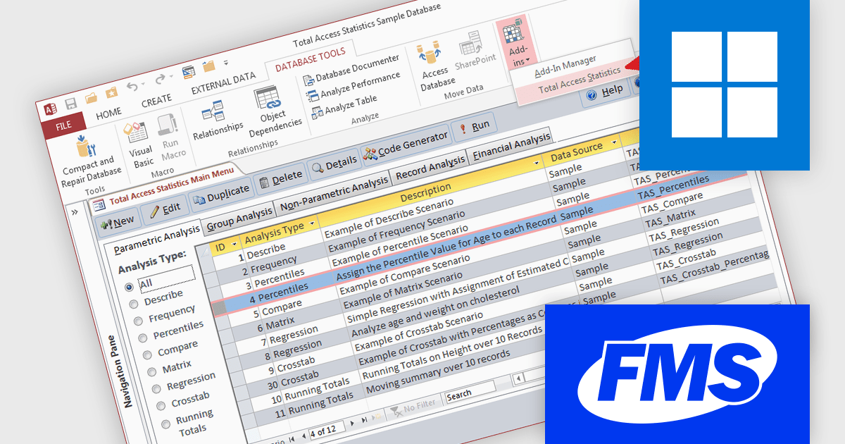 Run Advanced Statistics Inside Microsoft Access