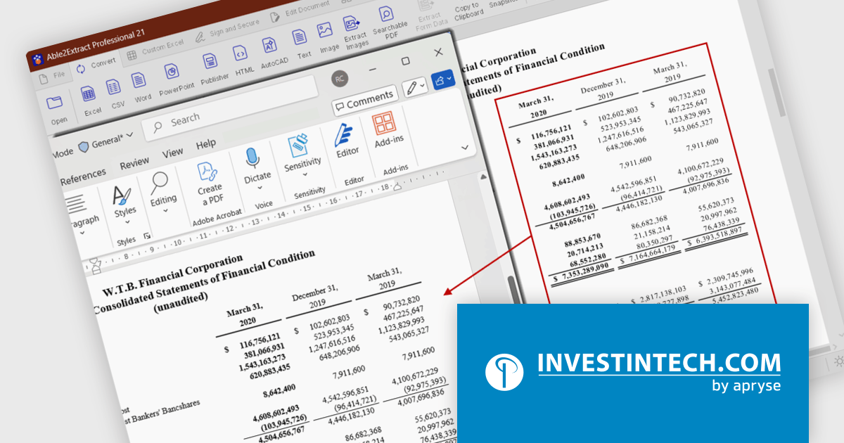 Convert PDF to Word with Greater Precision