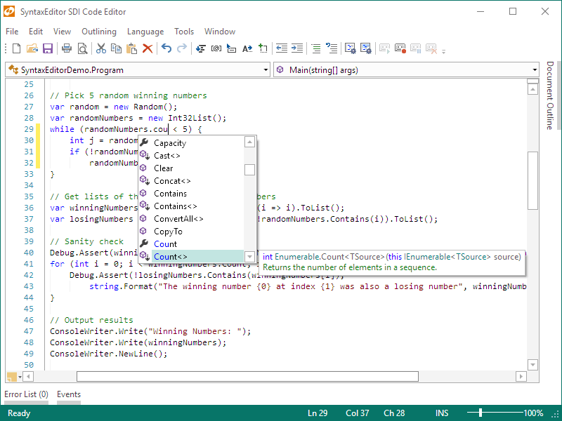 Actipro Syntaxeditor For Wpf 3399