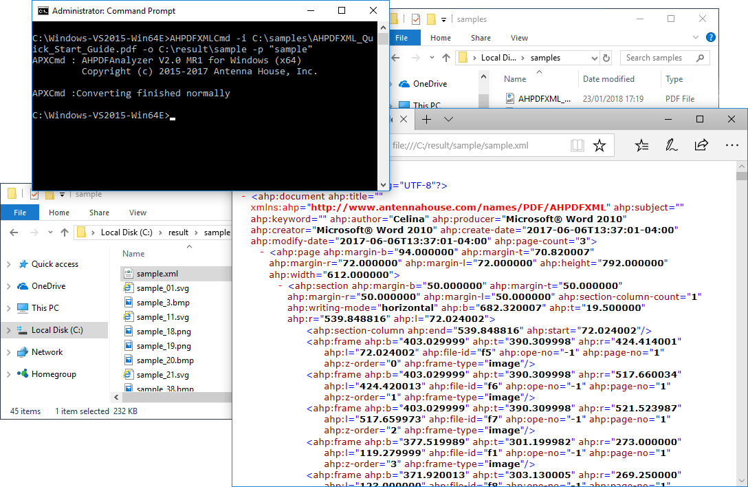 Antenna House PDFXML Conversion Library