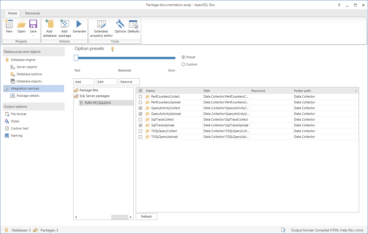 ApexSQL Doc Standard