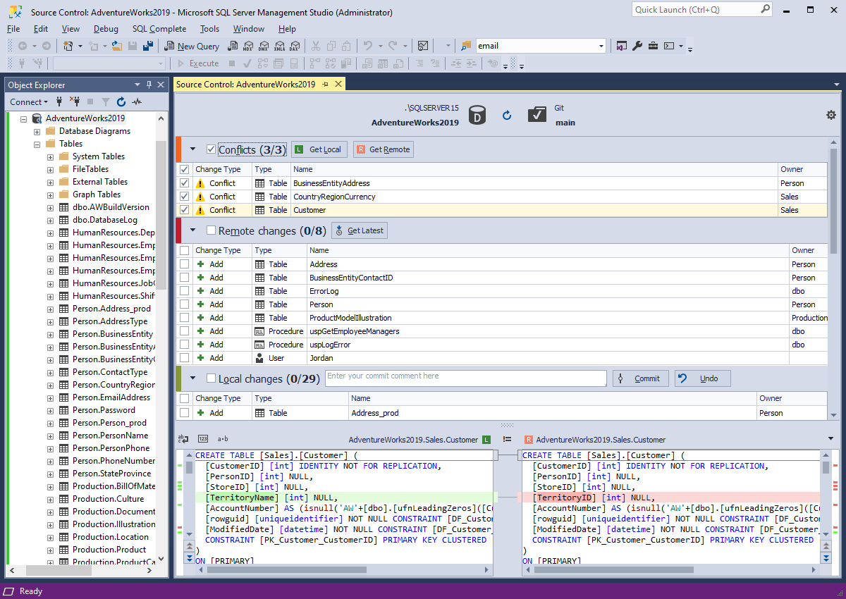 dbForge Source Control for SQL Server