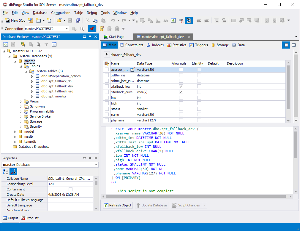 dbForge Studio for SQL Server dbForge Studio for SQL Server