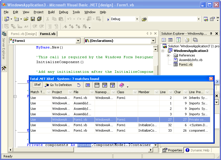 Total .NET Xref - for Visual Studio 2002/2003
