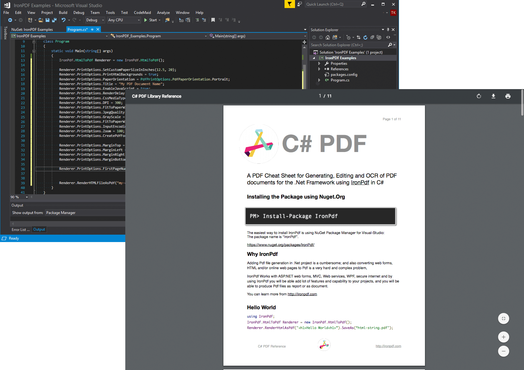 IronPDF for .NET