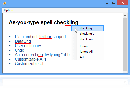 RapidSpell WPF（英語版）