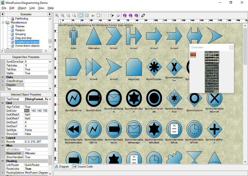 MindFusion.WinForms Pack